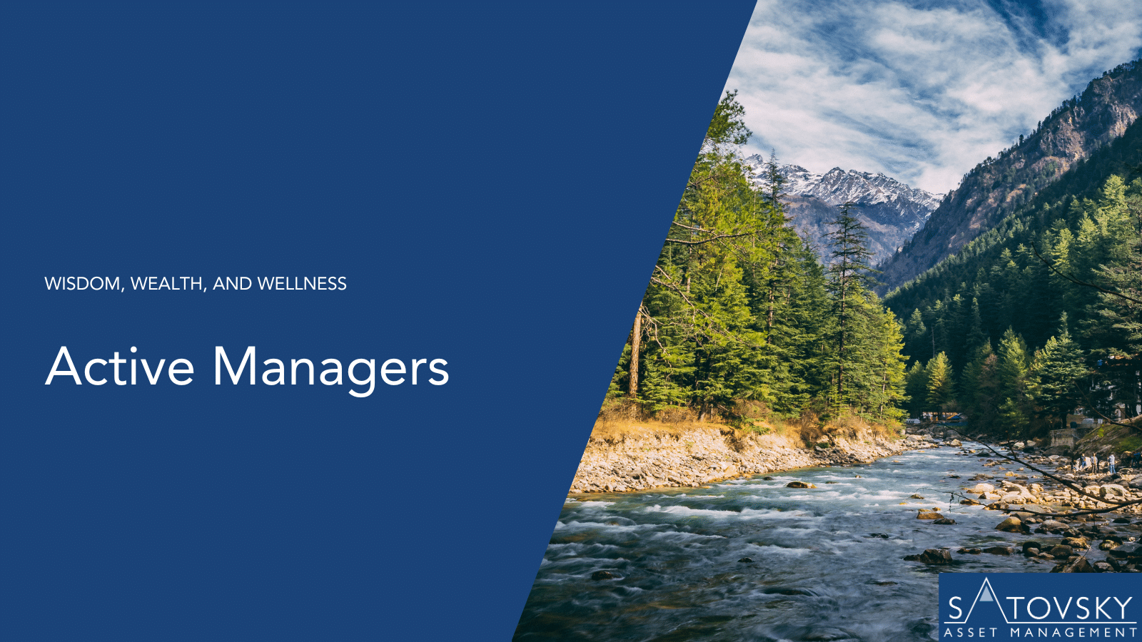 Active Managers | Wisdom, Wealth, and Wellness - Satovsky Asset Management